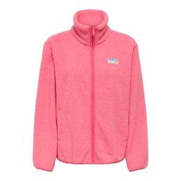 Only Damen Only Pl&uuml;schjacke &raquo;ONLEVA LIFE TEDDY JACKET CC OTW&laquo; ohne Kapuze Kunstfaser pink XL