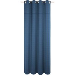 WIRTH Vorhang &raquo;Wiessee&laquo; &Ouml;sen 1 Stk. tlg. nach Ma&szlig; blau Baumwolle, Leinen, Modal 205cm, &Ouml;sen, 150cm