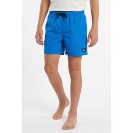 Quiksilver Jungen Badeshorts &raquo;EVERYDAY VOLLEY YTH 14&laquo; f&uuml;r Kinder und Jugendliche, unifarbenes Design, mit Badge blau 16 (170/176), N-Gr