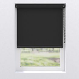 my home Verdunklungsrollo &raquo;Lea&laquo; verdunkelnd energiesparend mit Bohren/ohne Bohren freih&auml;ngend Klemmfix oder Schraubmontage schwarz Polyester 190cm, 