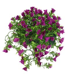 I.GE.A. Kunstblume &raquo;Petunienh&auml;nger im Kasten 35cm Petunien Pflanze mit Bl&uuml;ten K&uuml;nstlich&laquo; Blume Seidenblume Sommerbl&uuml;her Seidenblume Kunstpflanzen 