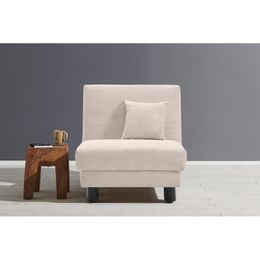 ell+ell ell + ell Sessel &raquo;Enny&laquo; beige 92% Polyester 8% Nylon Cord, PUR-Schaum, Sitzh&ouml;he 45cm, B/H/T: 85cm x 90cm x 100cm