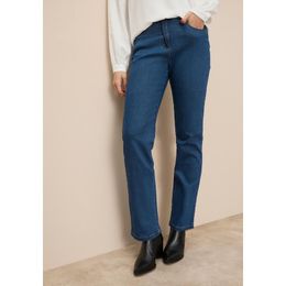 Arizona Damen Gerade Jeans &raquo;Annett&laquo; bequeme Passform, 5-Pocket-Style, hohe Taille blau 34, N-Gr