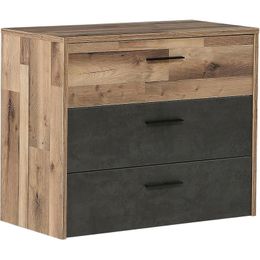 FORTE Schubkastenkommode &raquo;Ricciano&laquo; silber B/H/T: 100cm x 80cm x 42cm