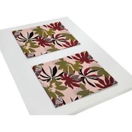 Adam Platzset &raquo;Jungle&laquo; GOTS organic,zertifiziert durch CERES 0242Made in Germany bunt Obermaterial: 100% Baumwolle B/L: 40cm x 30cm, 2 Stk., Bio-Baumwolle,