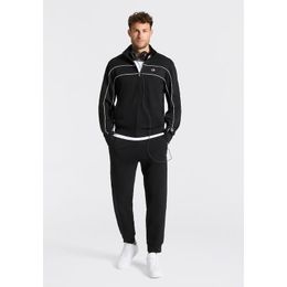 Champion Herren Jogginganzug &raquo;Terry Full Zip Sweatshirt&laquo; 2 tlg. aus Baumwolle und Polyester, auch in gro&szlig;en Gr&ouml;&szlig;en schwarz S
