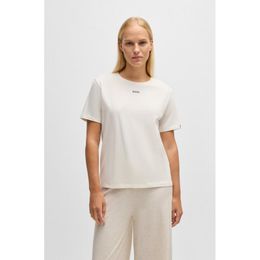 BOSS Damen BOSS T-Shirt &raquo;CI_T-Shirt&laquo; mit BOSS Logo-Schriftzug & Label wei&szlig; XL