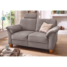 OTTO home 2-Sitzer &raquo;Borkum, B: 156 cm, Federkern-Polsterung, Landhausstil, Sitzh&ouml;he 46 cm&laquo; Kopfst&uuml;tzen nachr&uuml;stbar, Wellenunterfederung, 