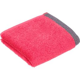 Bugatti Gaestehandtuecher &raquo;Prato&laquo; Uni Farben, mit melierter Optik im Saum rosa Walkfrottier, Obermaterial: 100% Baumwolle B/L: 30cmx50cm, 3 Stk., 