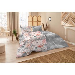 Primera Bettw&auml;sche &raquo;Feinbiber-Bettw&auml;sche&laquo; 2 Stk. samtweich und nat&uuml;rlich aus reiner Baumwolle bunt Mako-Satin, Obermaterial: 100% Baumwolle B/L: 155cm x 220cm