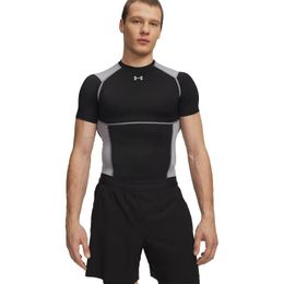 Under Armour Herren Trainingsshirt &raquo;UA HG ELITE COMP SS&laquo; kurz&auml;rmelig, f&uuml;r Fitness, mit 4-Wege-Stretch schwarz-wei&szlig; S