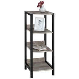 Home Affaire Badregal &raquo;Chris&laquo; Breite 33 cm grau Holzwerkstoff B/H/T: 33cm x 90cm x 35cm, 3 Stk. offene F&auml;cher