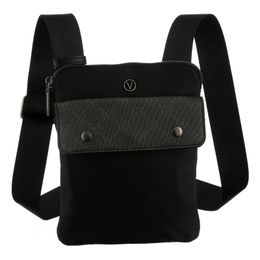 Valentino Handbags Valentino Bags Damen VALENTINO BAGS Umh&auml;ngetasche &raquo;NEMESYS&laquo; Mini Bag, Schultertasche mit Rei&szlig;verschluss, Logo-Print schwarz B/H/T: 18cm x 23cm x 1cm