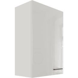 Flex-Well H&auml;ngeschrank &raquo;Lund&laquo; in zwei Breiten, mit viel Stauraum grau Holzwerkstoff Rauchgrau, B/H/T: 60cm x 89cm x 32cm, T&uuml;ren: 1 Stk.