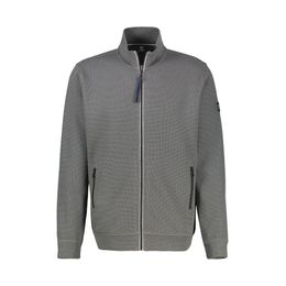 Lerros Herren Sweatjacke "Sweatjacke aus weichem Baumwollmischgewebe", grau, Gr. 5XL, 90% Baumwolle, 10% Polyester, Sweatjacken