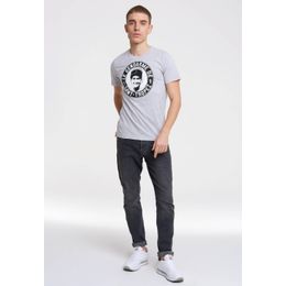 logoshirt Herren T-Shirt "Le Gendarme de Saint-Tropez", grau, Gr. XL, bedruckt, 95% Baumwolle, 5% Viskose, Shirts, mit coolem Print