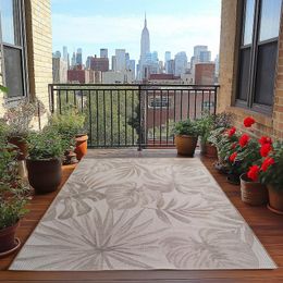 Ayyildiz Teppiche Outdoorteppich &raquo;DESERT 1302 , auch als L&auml;ufer und Rund erh&auml;ltlich&laquo; rechteckig 5 mm H&ouml;he In und Outdoor, pflegeleicht, Wohnzimmer, Aussenbereich beige 