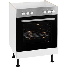 Optifit Herdumbauschrank &raquo;Parma&laquo; Breite 60 cm wei&szlig; Holzwerkstoff wei&szlig;, B/H/T: 60cm x 87cm x 58,4cm, Komplettausf&uuml;hrung