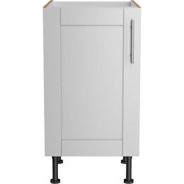 KOCHSTATION Sp&uuml;lenschrank &raquo;KS-Ahus&laquo; Breite 45 cm grau wildeiche Nachbildung, B/H/T: 45cm x 87cm x 58,4cm, T&uuml;ren: 1 Stk.
