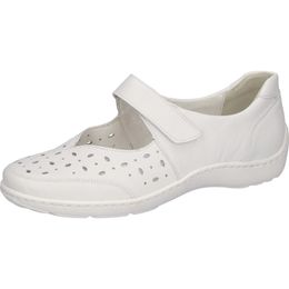 Waldl&auml;ufer Waldl&auml;ufer Damen Riemchenballerina &raquo;HENNI&laquo; Komfortschuh, Halbschuh in Komfortweite H (= sehr weit) wei&szlig; 10 (44,5)