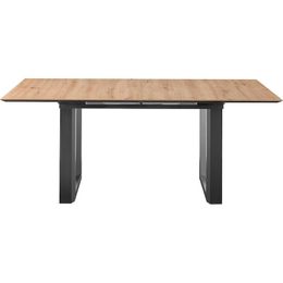 set one by Musterring Esstisch &raquo;New Atlanta&laquo; Platte rechteckig mit schweizer Kante, ausziehbar, Gestell in U-Form schwarz B/H/T: 190cm x 76cm x 90cm, 