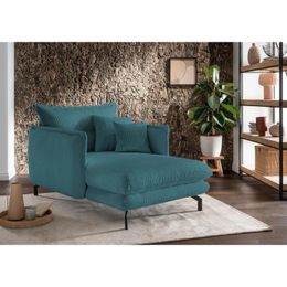 Home Affaire Relaxsessel &raquo;Lazio modern und bequem, schmale Armlehnen, tolle Detailverarbeitung&laquo; zwei verschiedene Fu&szlig;farben w&auml;hlbar blau 93% Polyester