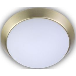 Niermann Deckenleuchte &raquo;Opal matt, Dekorring Messing matt&laquo; E27 1 Stk. braun 3, &Oslash; 50cm, 1 Stk.