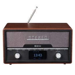 Denver MDA-525 Musikanalage&ndash;Radio, CD-Player, Bluetooth, dunkelbraun