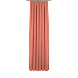 Adam Vorhang &raquo;Uni Collection light, nach Wunschma&szlig;&laquo; Kr&auml;uselband 1 Stk. tlg. aus 100% Bio-Baumwolle, Vorhang nach Wunschma&szlig; orange Baumwolle (Bio-Baumwolle)