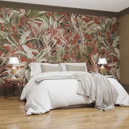 SUPERFRESCO EASY Fototapete &raquo;Funky Dschungel&laquo; Motiv glatt Design Tapeten braun Vlies B/L: x 2,8m, Rollen: 1