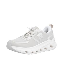 RIEKER SPORT Damen Slip-On Sneaker, Gr. 42, wei&szlig;, Textil, Schuhe, Schlupfschuh, Freizeitsneaker, Halbschuh mit softem Schaftrand
