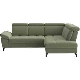 Sit & More sit&more Ecksofa &raquo;Vanity; L-Form, B. 254 cm&laquo; Inkl.Sitz-,Kopf-und Armteilverstellung 95% Polyester 5% Polyamid B/H/T: 254cm x 84cm x 197cm, Flachgewebe