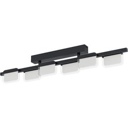 Eglo Deckenleuchte &raquo;ERVIDEL&laquo; LED-Modul 1 Stk. Warmwei&szlig; Deckenleuchte in schwarz aus Stahl - 4,5W - Warmwei&szlig; schwarz H: 16cm, 1 Stk.