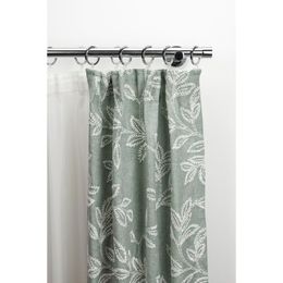 Garesa Gardinenstange &raquo;EASY&laquo; &Oslash; 20 mm 2 l&auml;ufig-l&auml;ufig Wunschma&szlig;l&auml;nge Vorhanggarnitur, verl&auml;ngerbar, Wandmont., Endkappe, Alu, mit Ringe grau Aluminium 