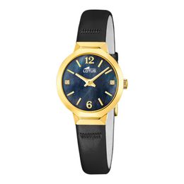 Lotus Damen Quarzuhr &raquo;Old Money&laquo; Armbanduhr, Damenuhr, Lederarmband, analog gold Einheitsgr&ouml;&szlig;e