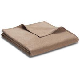 Biederlack Wohndecke &raquo;Unicolour&laquo; in vielen Farben braun Baumwolle, Polyacryl, Polyester B/L: 180cm x 220cm