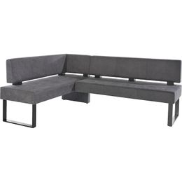 OTTO home Eckbank &raquo;Oliver mit Metallgestell, K&uuml;chenbank&laquo; verschiedene Bez&uuml;ge Cord Esszimmerbank OTTOs Choice grau Holzwerkstoff, Massivholz, Polyester