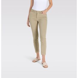MAC Damen MAC 7/8-Jeans &raquo;Dream Summer&laquo; verk&uuml;rzt mit Schlitz am Saum beige 34, L&auml;nge 28