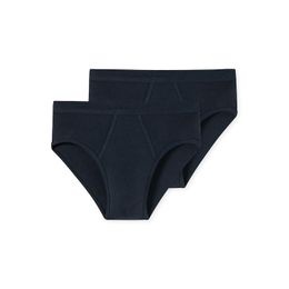 Schiesser Herren Slip &raquo;Essentials&laquo; 2er-Pack, mit komfortablem Softbund blau 9