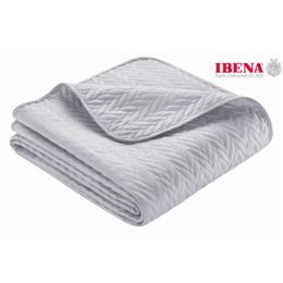 Ibena Tagesdecke &raquo;Sonio&laquo; Tagesdecke mit Steppung in diversen Designs, als &Uuml;berwurf geeignet grau Kunstfaser B/L: 220cm x 250cm