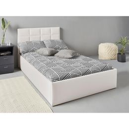 Westfalia Schlafkomfort Polsterbett inkl. Bettkasten bei Ausf&uuml;hrung mit Matratze, in 2 H&ouml;hen wei&szlig; Liegefl&auml;che L&auml;nge B: 200cm x 120cm, Kunstleder Komforth&ouml;he, H&ouml;he Liegefl&auml;che