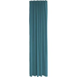 HOMING Vorhang &raquo;Velia&laquo; verdeckte Schlaufen 1 Stk. tlg. Fertigschal blau Polyester 245cm, verdeckte Schlaufen, 140cm