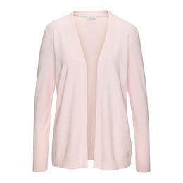 Lascana Damen Lascana Cardigan aus Feinstrick-Qualit&auml;t, leichte Strickjacke, Basic rosa 36/38