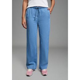 Kangaroos Damen Kangaroos Weite Jeans weiteres Bein, hohe Leibh&ouml;he, elastischer Bund mit Gummizug 23, K + L Gr