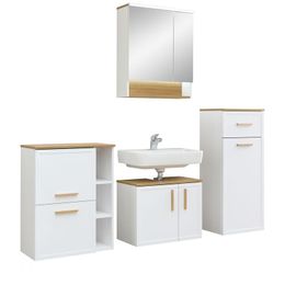 Badm&ouml;bel-Set &raquo;4-teilig, mit Soft-Close T&uuml;ren&laquo; Set, 4 Stk. tlg. wei&szlig; B/H/T: 165cmcm x 200cmcm x 32,5cmcm