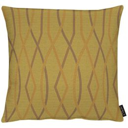 Apelt Dekokissen &raquo;Villa&laquo; Kissenh&uuml;lle mit F&uuml;llung, 1 St&uuml;ck gold Polyester B/L: 45cm x 45cm, 1 Stk.