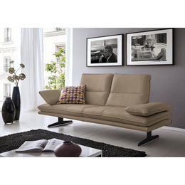 W.Schillig 2-Sitzer &raquo;broadway, Designsofa mit tollem Sitzkomfort, Breite 216cm&laquo; Sitztiefenverstellung, Kopfteil- & Seitenteilverstellung, Breite 216cm