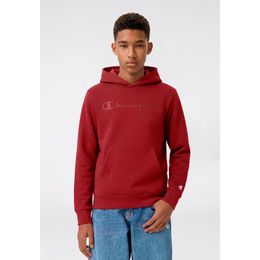 Champion Jungen Kapuzensweatshirt &raquo;SPORTWEAR HOODIE Standard Fit&laquo;, f&uuml;r Kinder, mit Kapuze, aus Baumwolle und Polyester, Standard Fit rot S