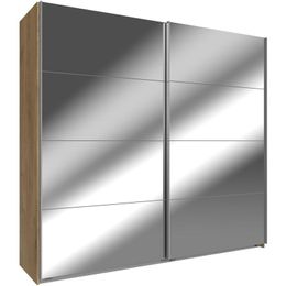wimex Schwebet&uuml;renschrank &raquo;Easy&laquo; mit Vollspiegel braun B/H/T: 225cm x 210cm x 65cm, T&uuml;ren: 2 Stk.