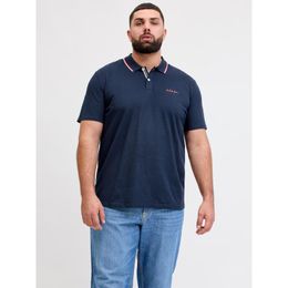 Jack & Jones PlusSize Jack & Jones Plussize Herren Jack & Jones PlusSize Poloshirt &raquo;JJBLAZE POLO SS PLS&laquo; blau 5XL
